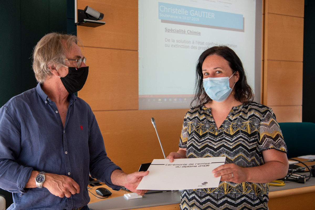 Remise de diplômes HDR 2021 à l'Université d'Angers - University of Angers